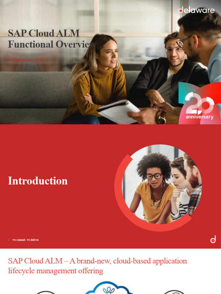 SAP Cloud ALM Functional Overview | PDF | Software Development Process | Cloud Computing