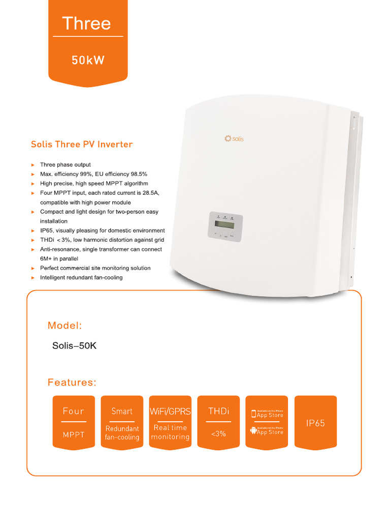 solis-3ph New Inverter-datasheet | PDF