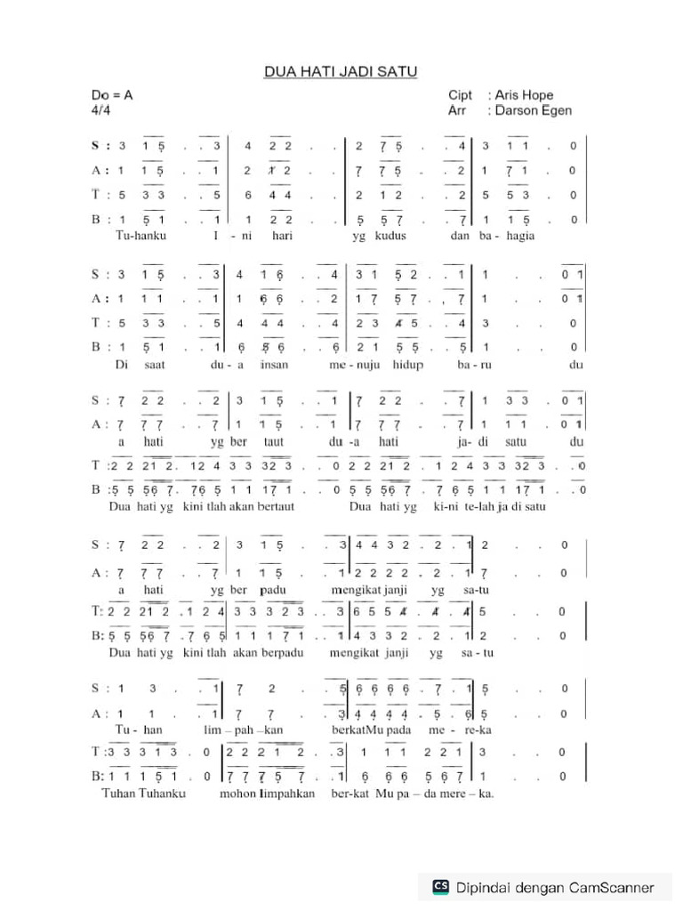 Dua Hati Jadi Satu | PDF