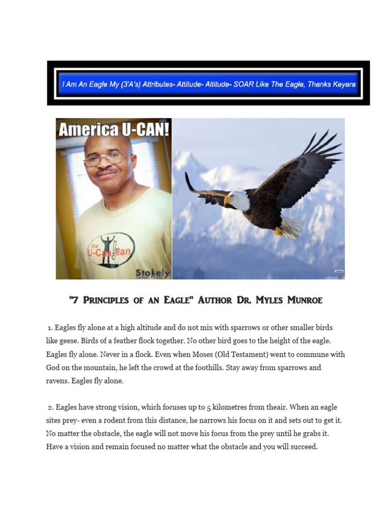 An Eagle Principle | PDF | Zoology | Birds