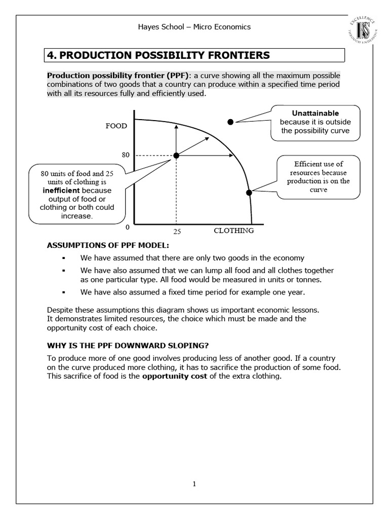 4 - Production Possibility Curves | PDF | Economies | Economics