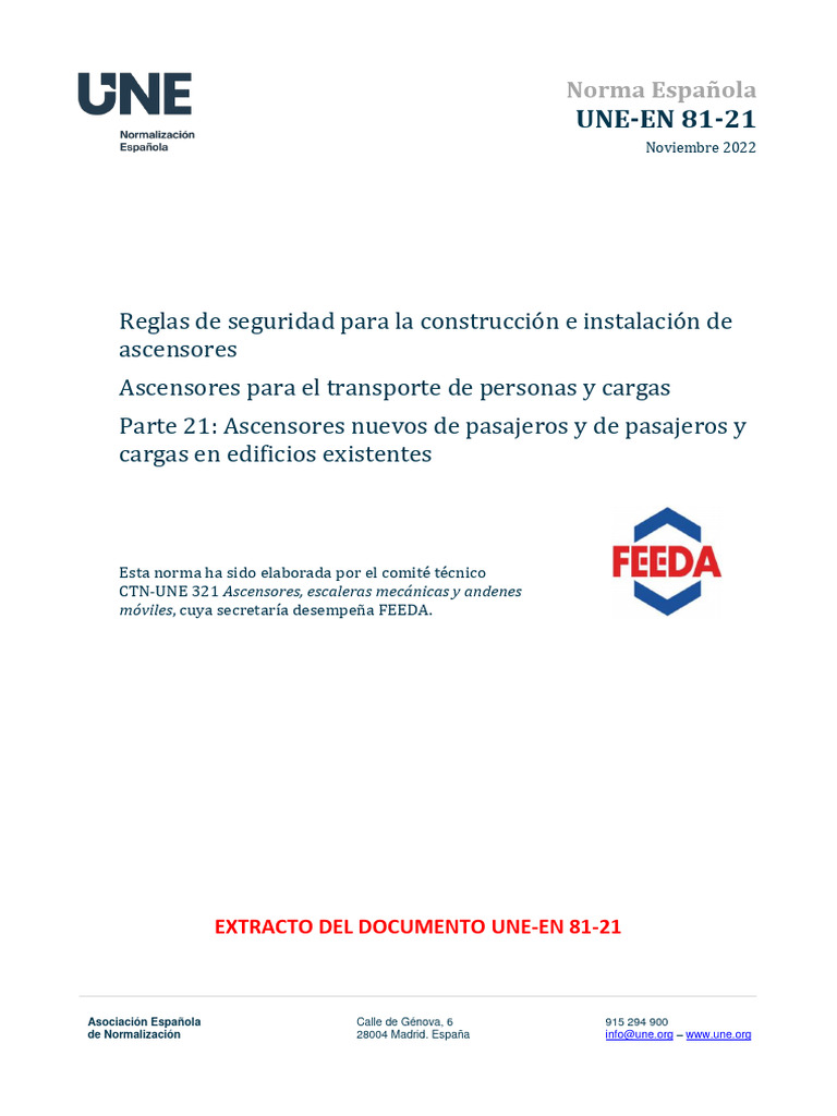 Seguridad en Ascensores Existentes | PDF | Ascensor | Elementos ...