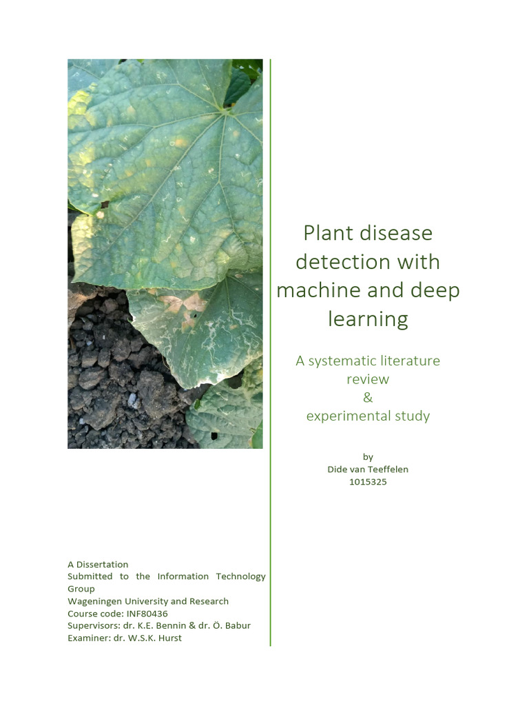 Plant Disease Detection With Machine and Deep Lea-Groen Kennisnet ...