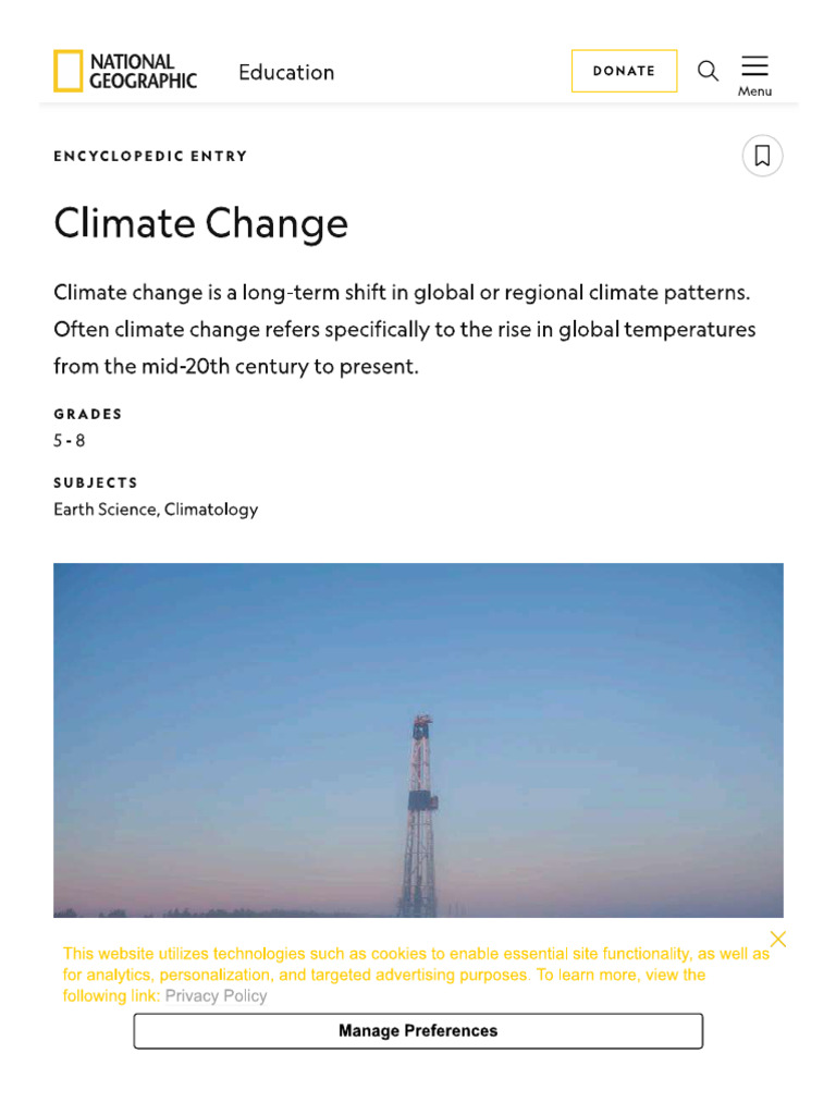Climate Change 1 | PDF