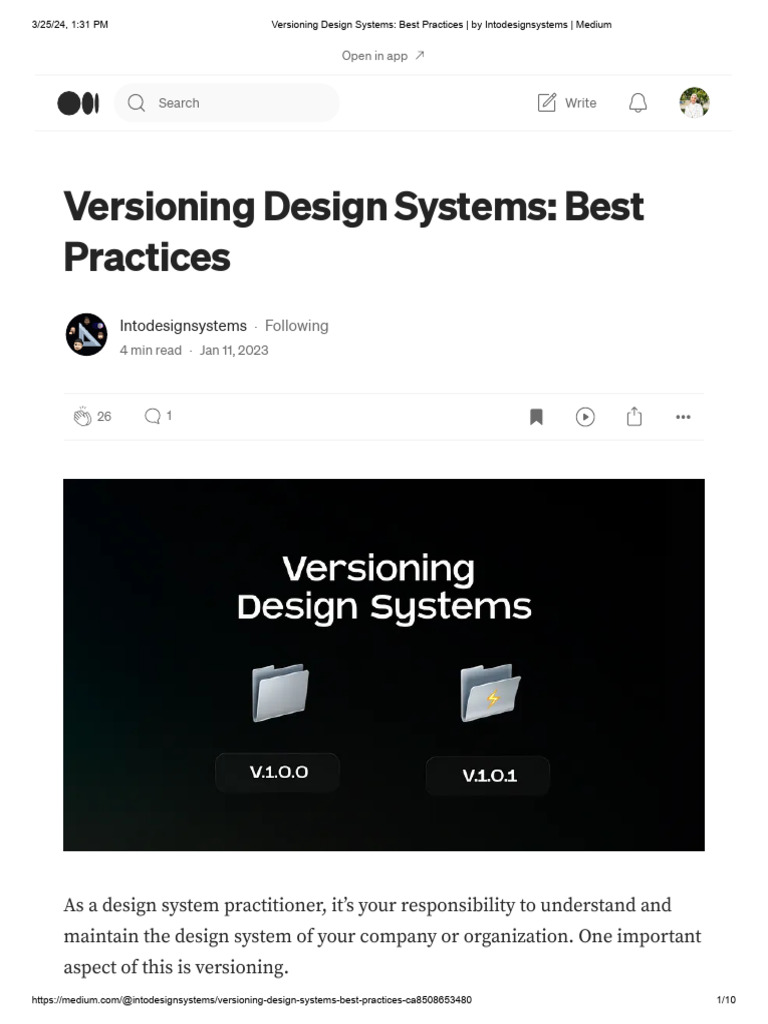 Versioning Design Systems - Best Practices - by Intodesignsystems ...