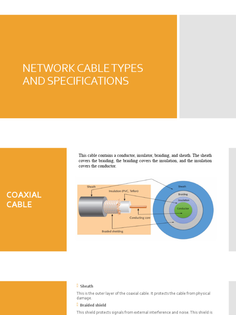 NETWORK-CABLE-TYPES-AND-SPECIFICATIONS-1 | PDF | Coaxial Cable ...