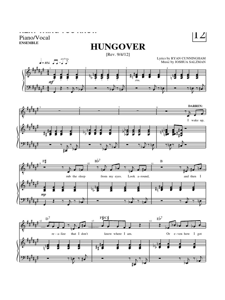 Next Thing You Know - Hungover | PDF