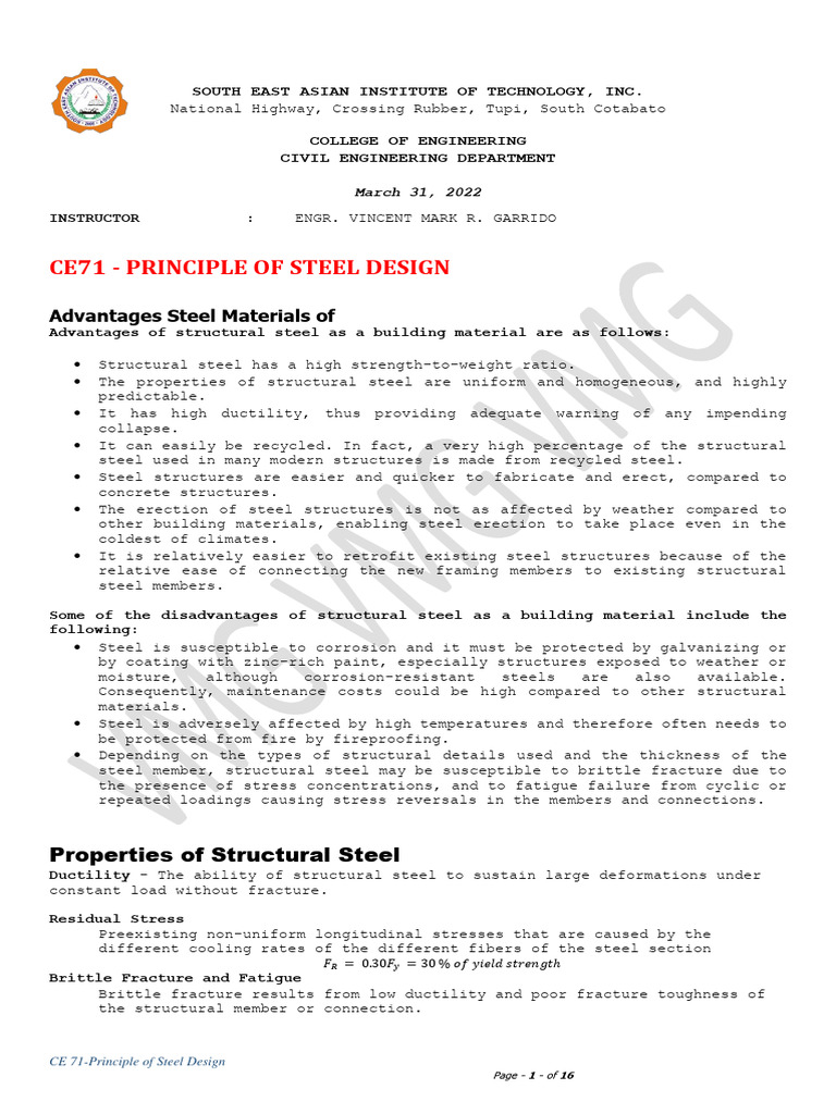 CE71-module-1-2ND-SEM-2022 | PDF