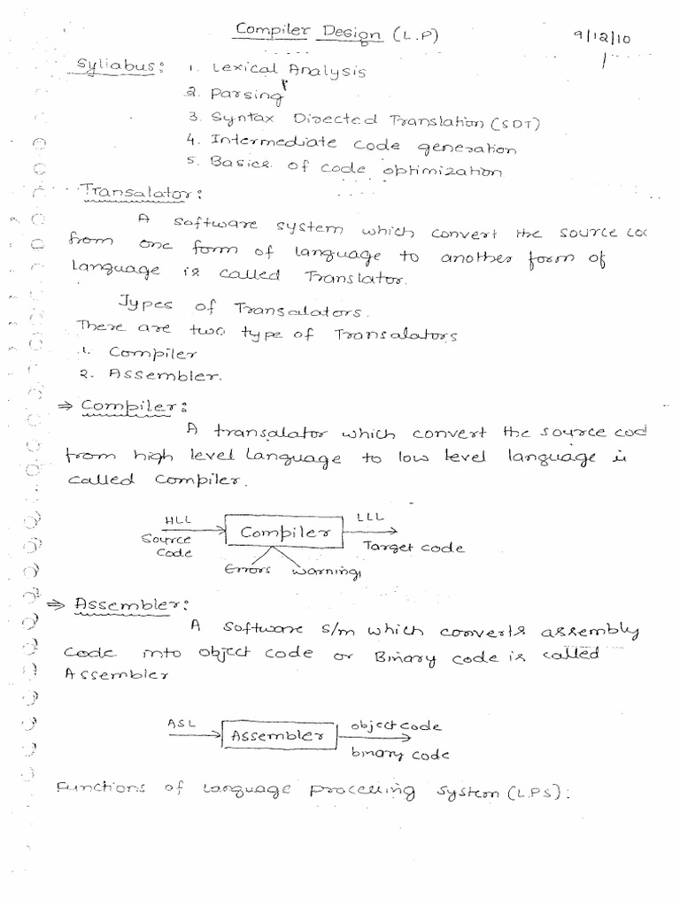 @@compiler Design 1.0 | PDF