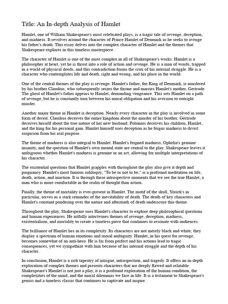 Hamlet | PDF | Hamlet