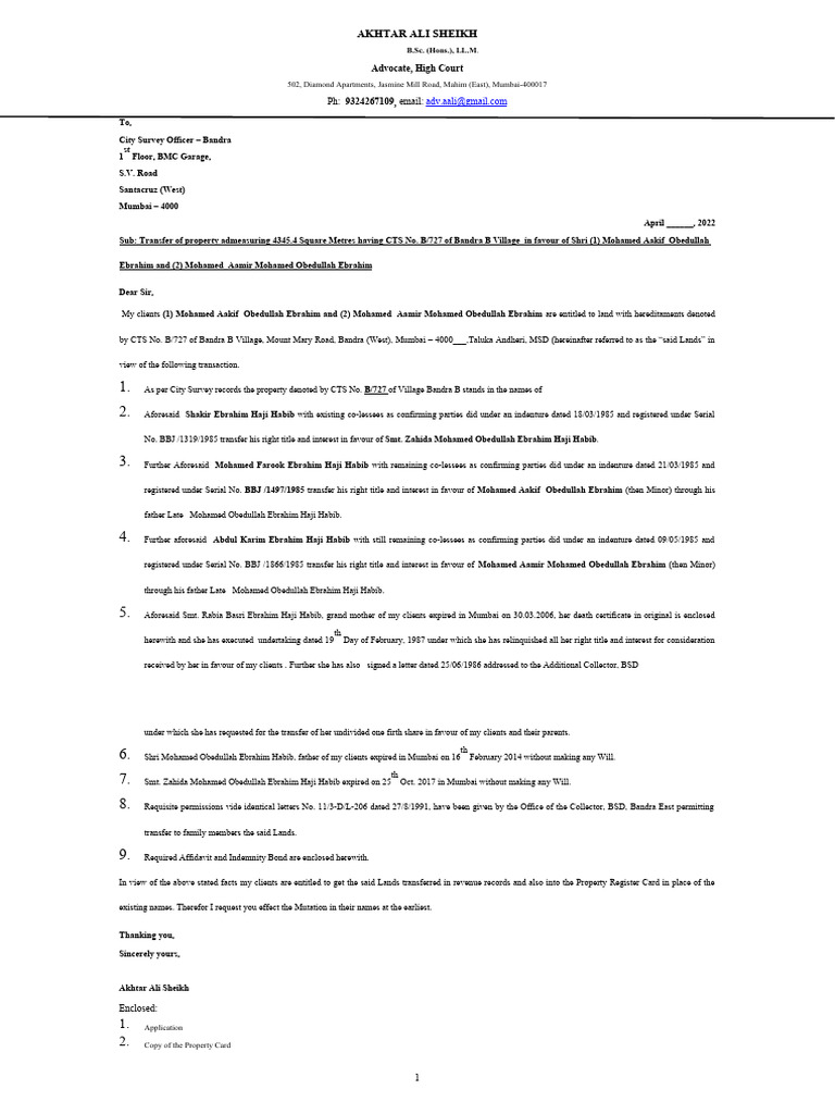 Letter To Ctso Pdf
