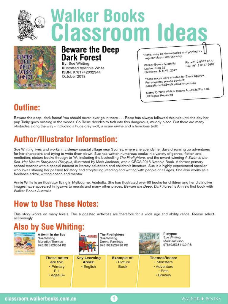 Beware The Deep Dark Classroom Ideas | PDF