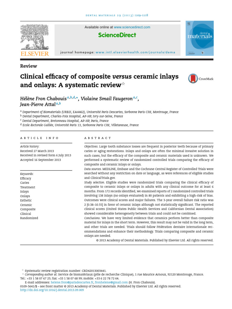 Inlay Onlay | PDF | Mouth | Dentistry Branches