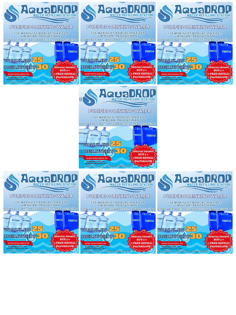 Aquadrop Flyers | PDF