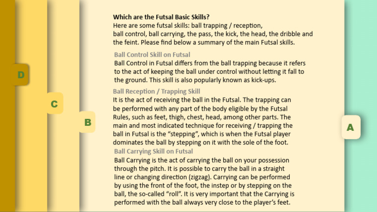 Essential Futsal Skills Explained | PDF