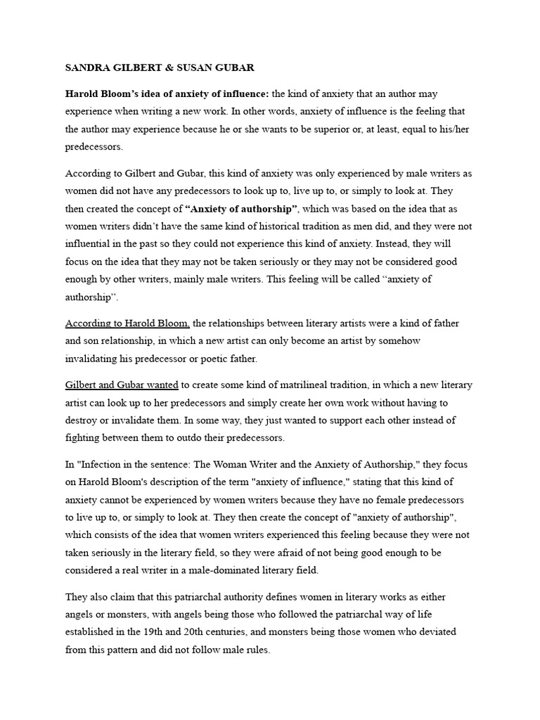 Sandra Gilbert & Susan Gubar | PDF