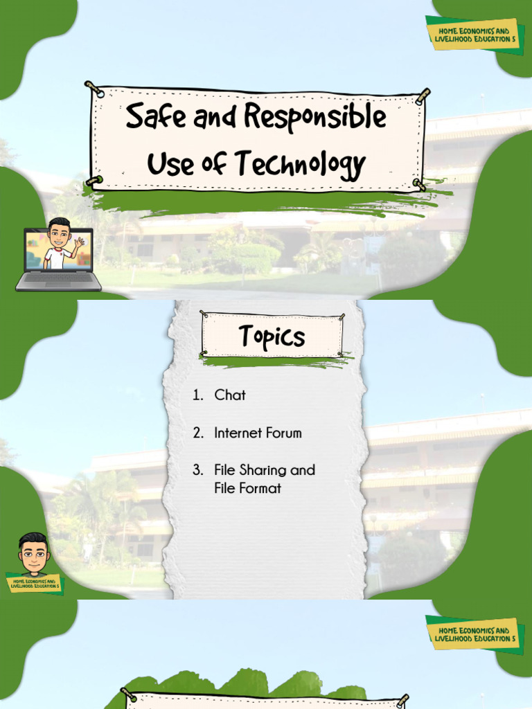 HELE 5 Lesson 3 - Safe and Responsible Use of Technology | PDF ...