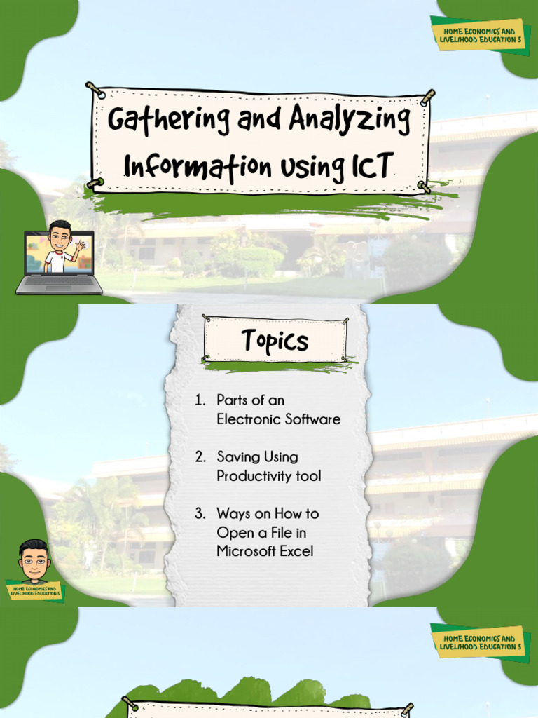 HELE 5 Lesson 6 - Gathering and Analyzing Information Using ICT | PDF ...