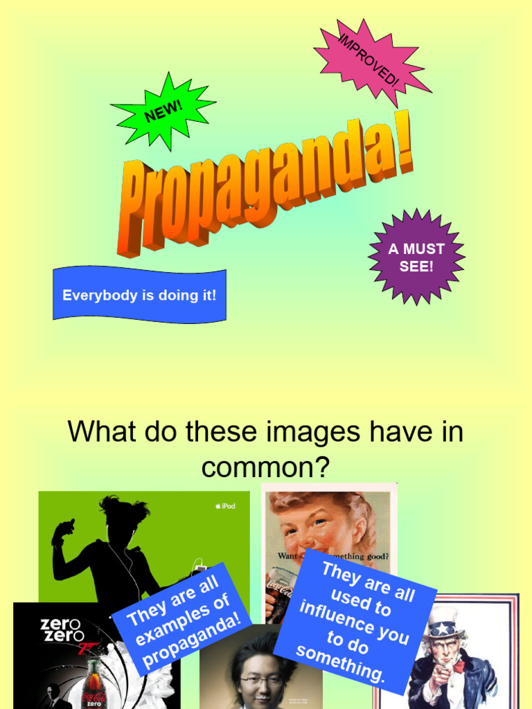 Propaganda Technique Review | PDF