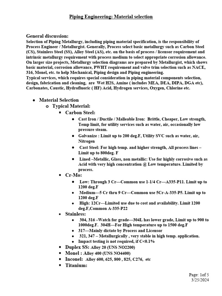 Training Material | PDF | Pipe (Fluid Conveyance) | Corrosion