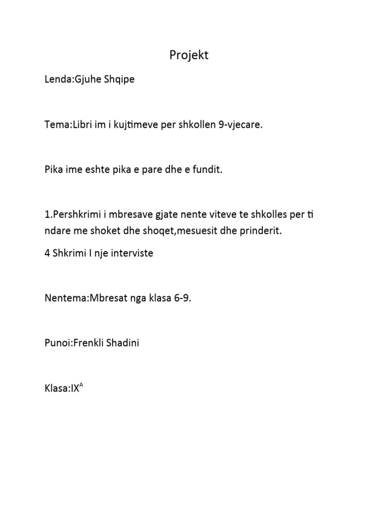 Projekt 1 | PDF
