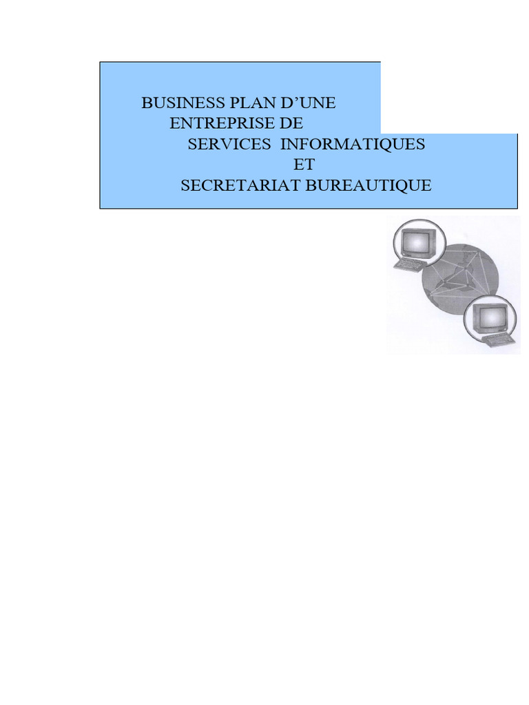 Business Plan pour Secrétariat Bureautique | PDF | Internet | Internet ...