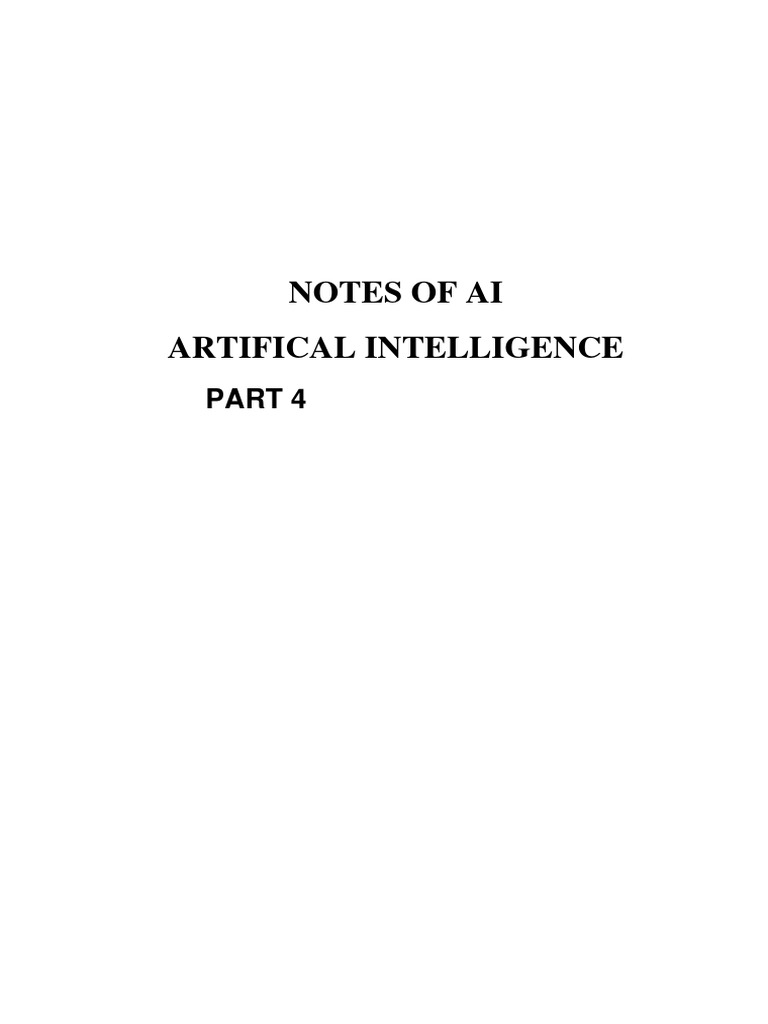 Artifical intelligence notes Part 5 | PDF | Fuzzy Logic | Function ...
