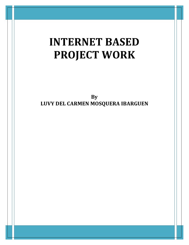 Internet Based Project Work | PDF | Educational Psychology | Epistemology