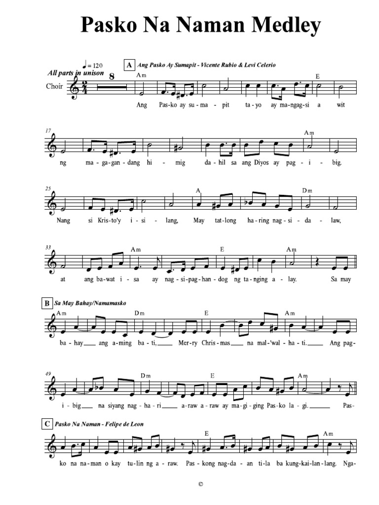 Pasko Naman Medley | PDF