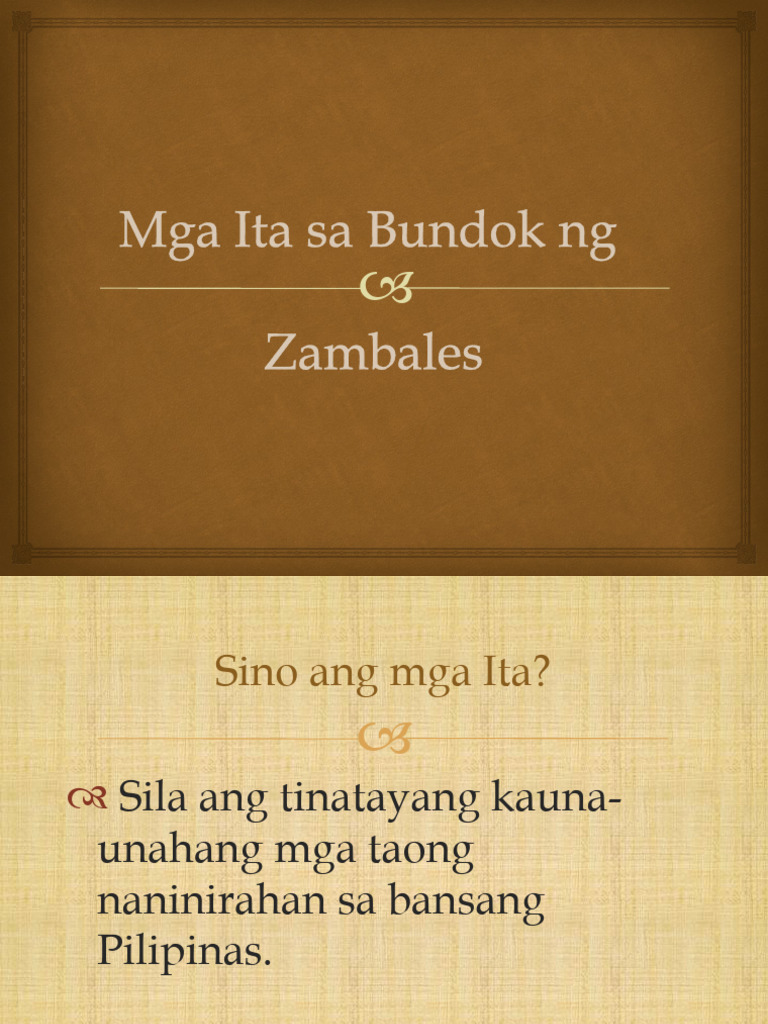 Mga Ita Sa Bundok NG | PDF