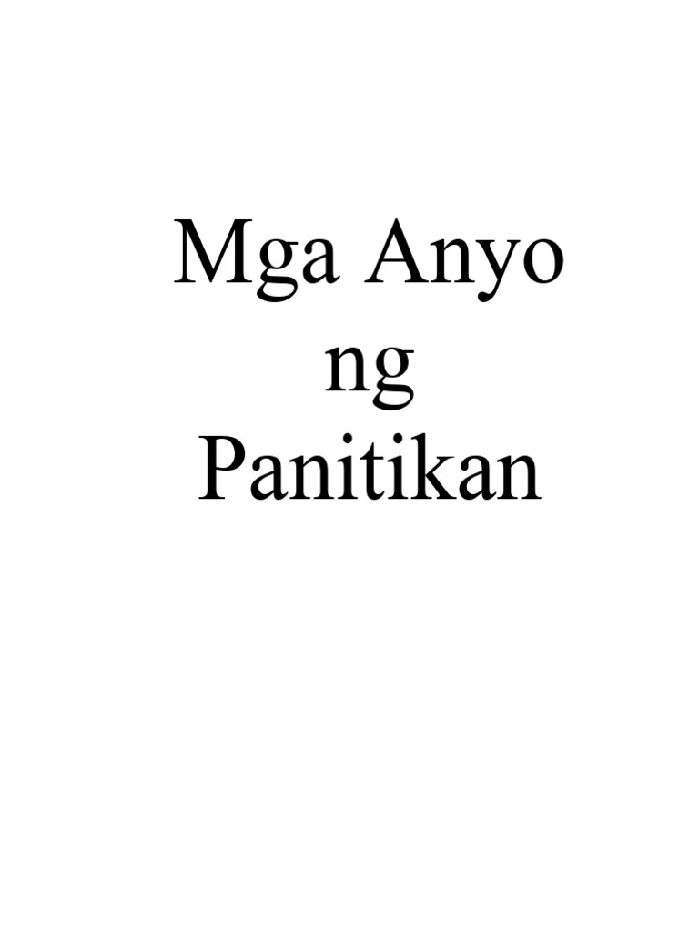 Mga Anyo NG Panitikan | PDF