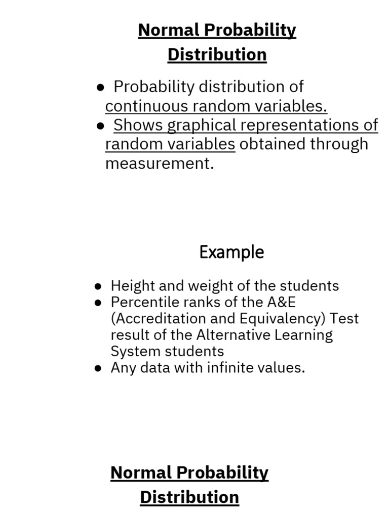 Normal Distribution LESSON 2 | PDF | Normal Distribution | Probability Distribution
