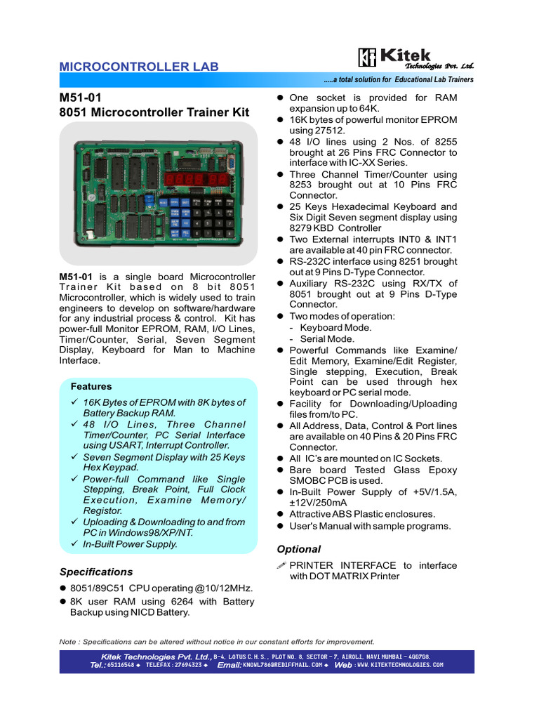 MC 1 | PDF | Microcontroller | Computer Engineering