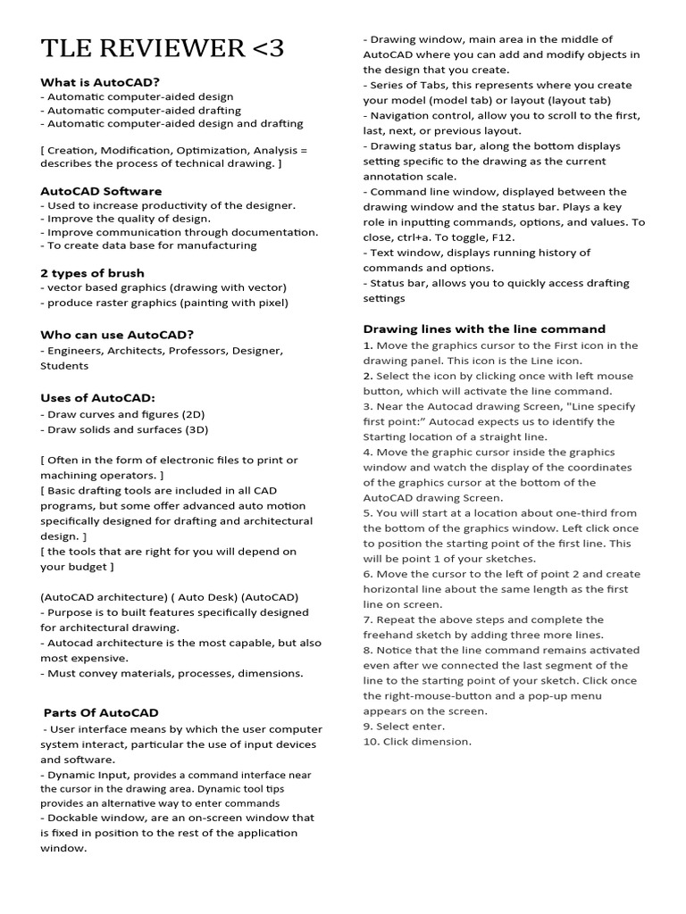 Tle Reviewer 3RD QTR | PDF