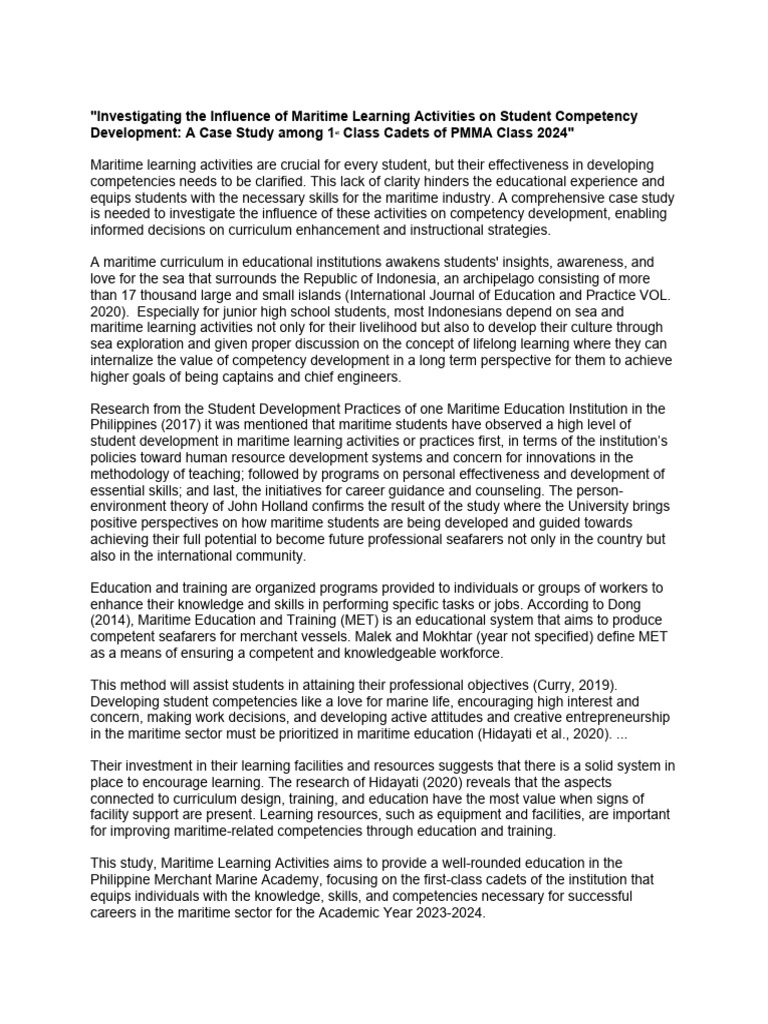 Maritime Learning | PDF | Learning | Cognition