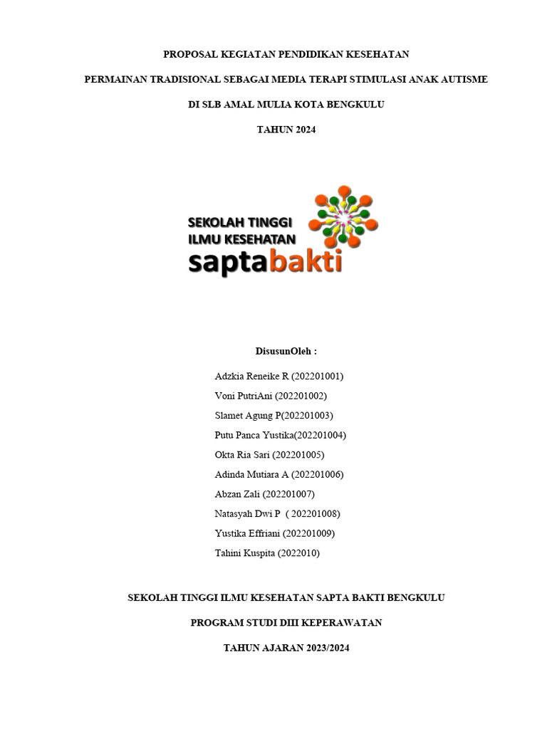 Tak Proposal Amal Mulia | PDF | Kesehatan Holistik