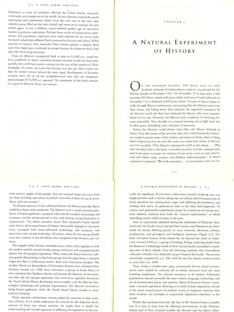 Ch2. A Natural Experiment of History (Pg. 53-66) | PDF