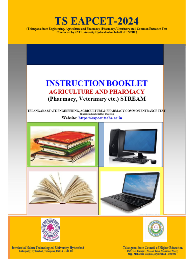 Instruction Booklet AP - For TS EAPCET-2024 | PDF
