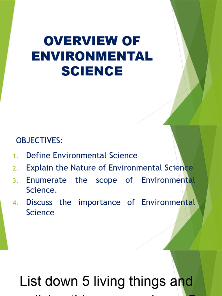 Envi - Sci Defined and Scope1 | PDF | Environmental Science | Natural ...