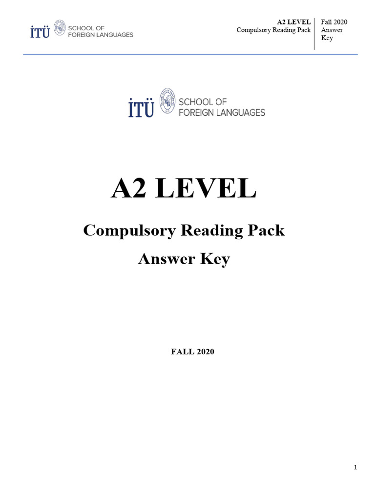 2020-21 Fall A2 CRP Answer Key | PDF | Dyslexia | Psychological Concepts