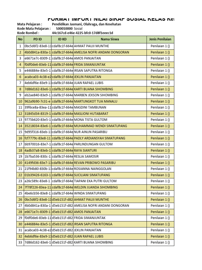 F - Sosial - Pendidikan Jasmani Olahraga Dan Kesehatan - Kelas VIII | PDF