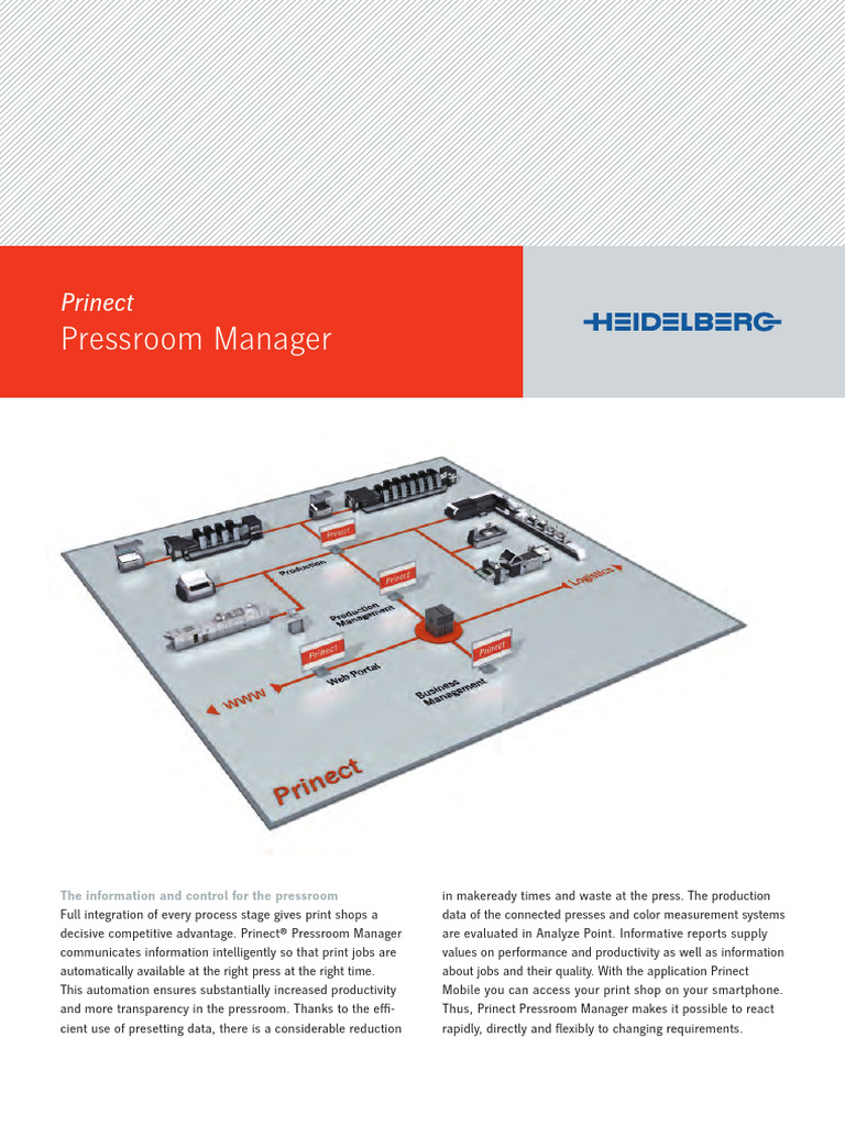 Prinect Pressroom Manager | PDF | Information | Printer (Computing)