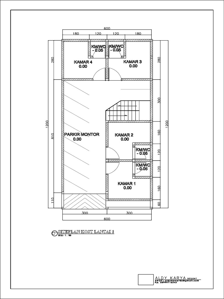 Denah Kost Lantai 1 | PDF
