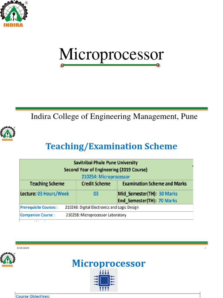Unit I | PDF | Central Processing Unit | Microprocessor
