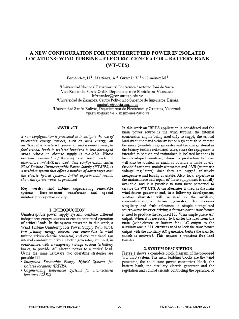 A New Configuration For Uninterrupted Power Supply | PDF | Power Inverter | Direct Current