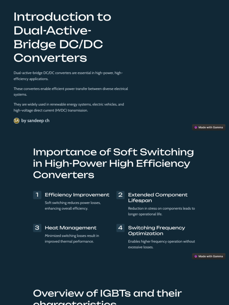 Introduction To Dual Active Bridge DCDC Converters | PDF | High Voltage ...