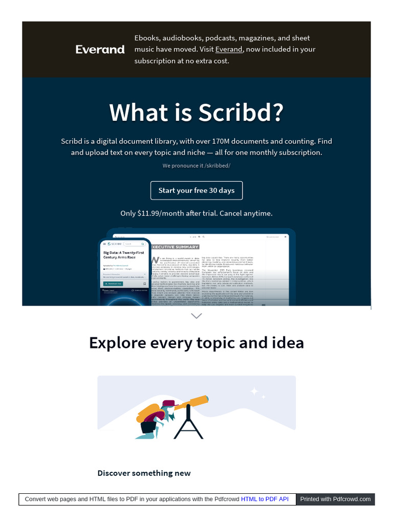 WWW Scribd Com What Is Scribd | PDF | Scribd | Mobile App