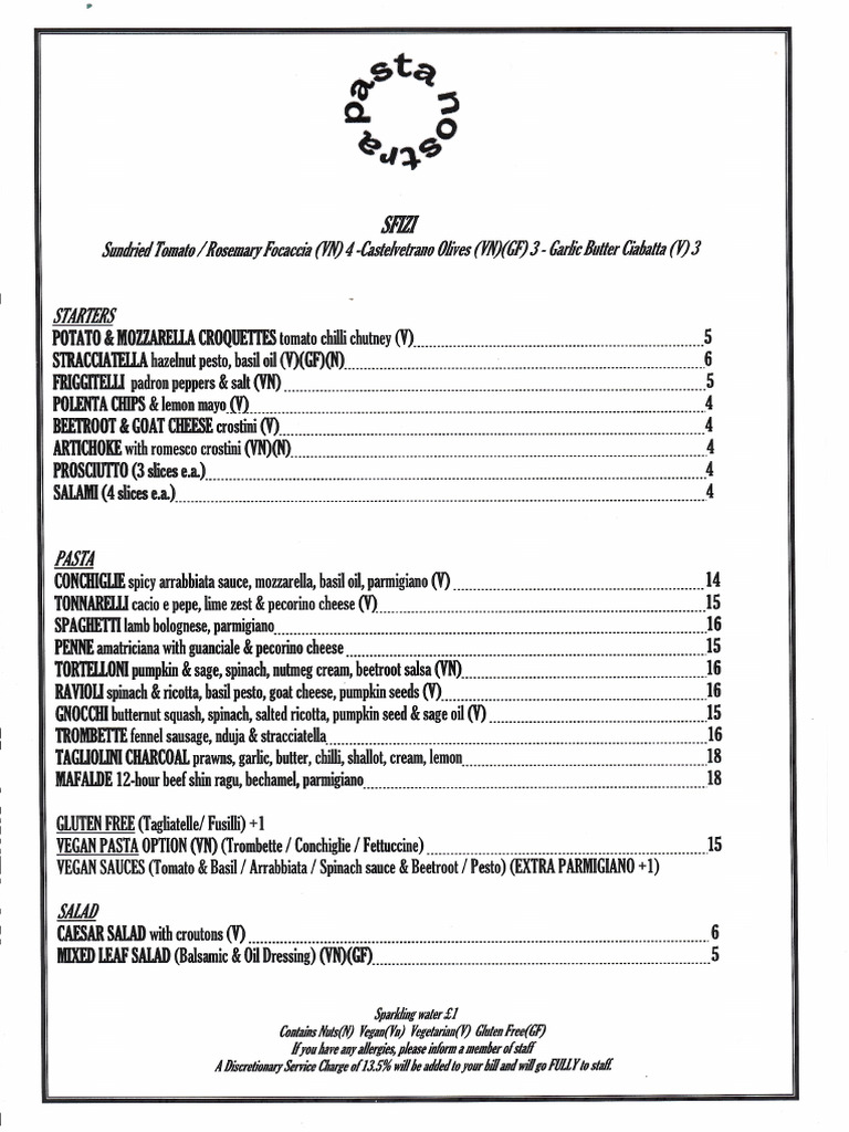 PDF Food Menu Jan | PDF