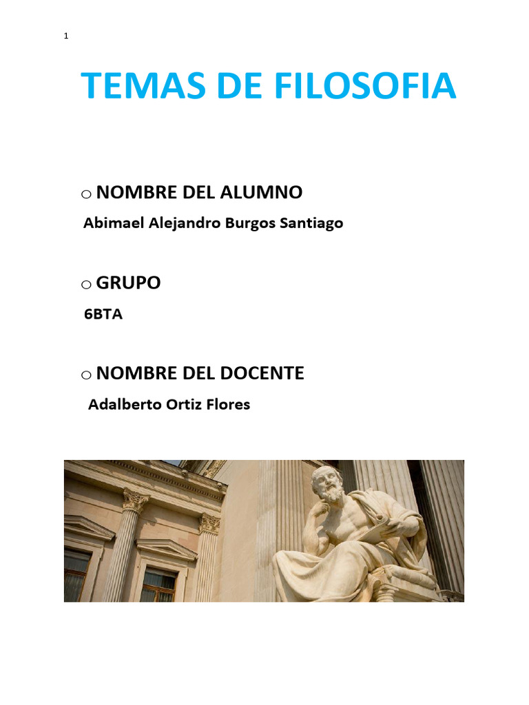 Temas de Filosofia | PDF | Realidad | Science