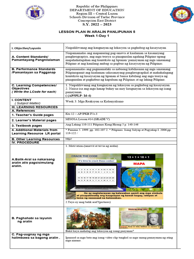 Dlp-quarter-1-AP Week 3 Day 3 | PDF